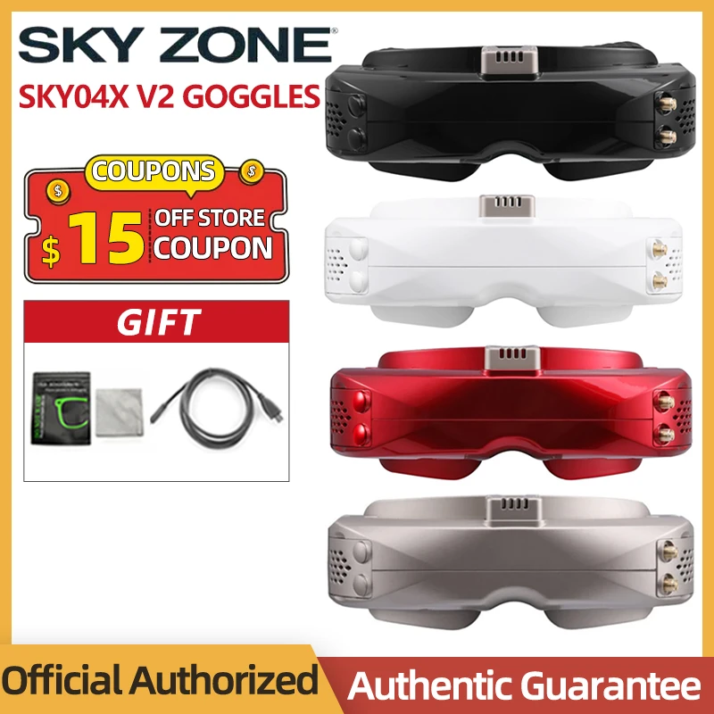 SKYzone sky04x sky04l v2 04x 04l fpvゴーグルoled 5.8ghz 48ch steadview Receiver fpvビデオグラスヘッドトラッカー ...