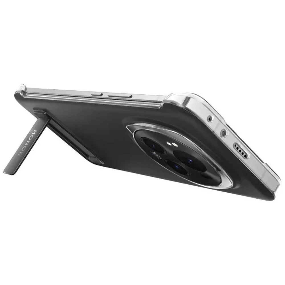 New For Honor Magic 6 Pro PU Bracket Stand Case Ultra-thin Shockproof ...
