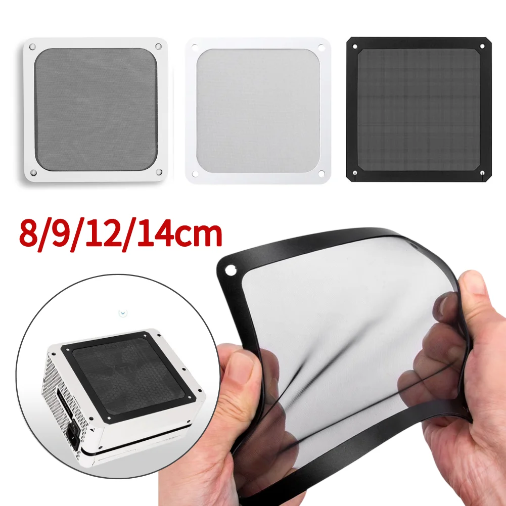 8-14cm-Cooling-Fan-Filter-Soft-Magnetic-Frame-Nylon-PC-Case-Cooling-Fan ...