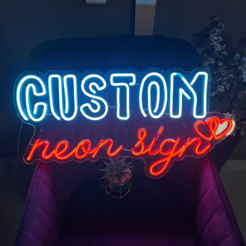 Custom-Neon-Sign-Led-Lights-Personalized-Name-Letter-Pattern-Room ...