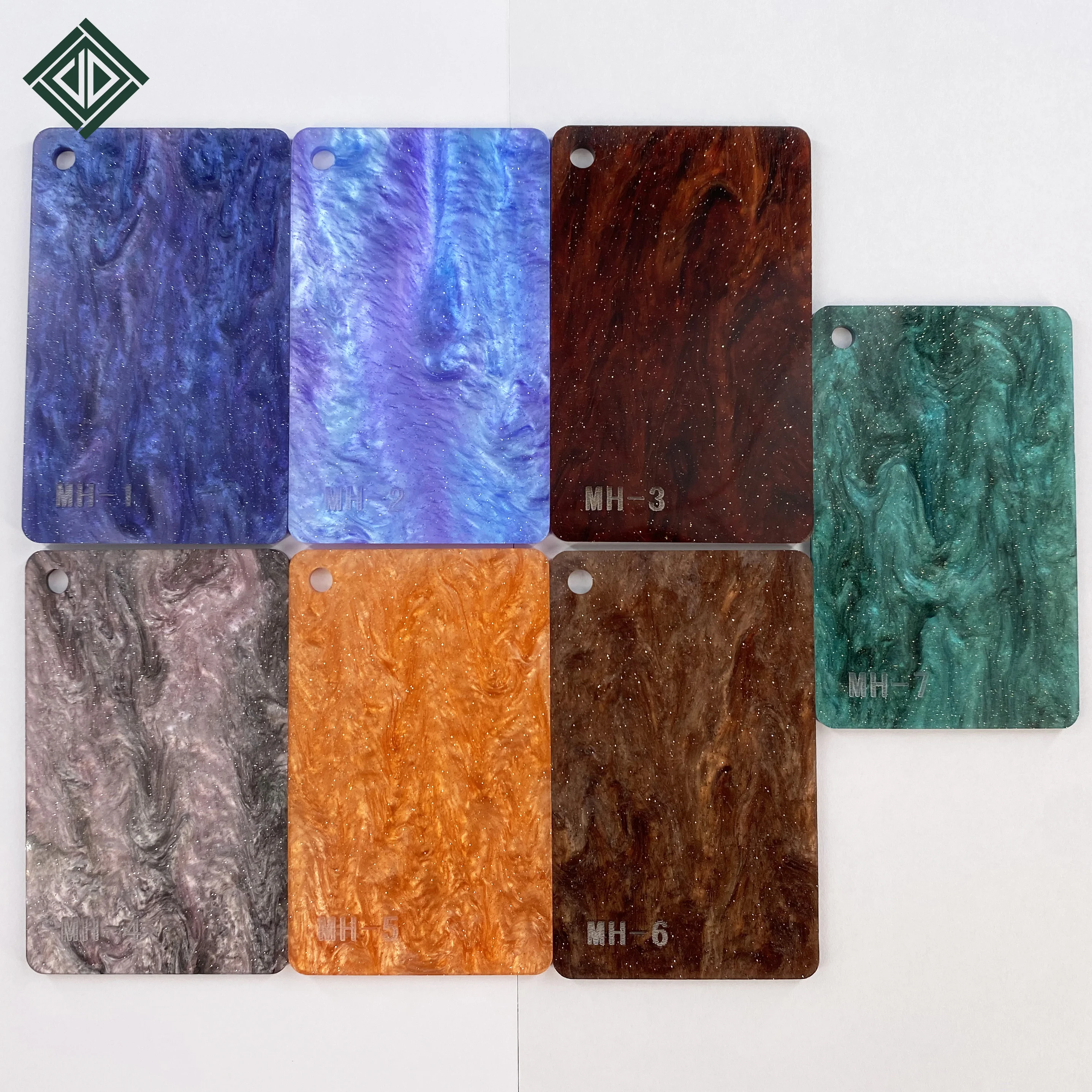 3mm 2 Pieces Fantasy Glitter Acrylic Sheet (pmma), Ink Painting ...