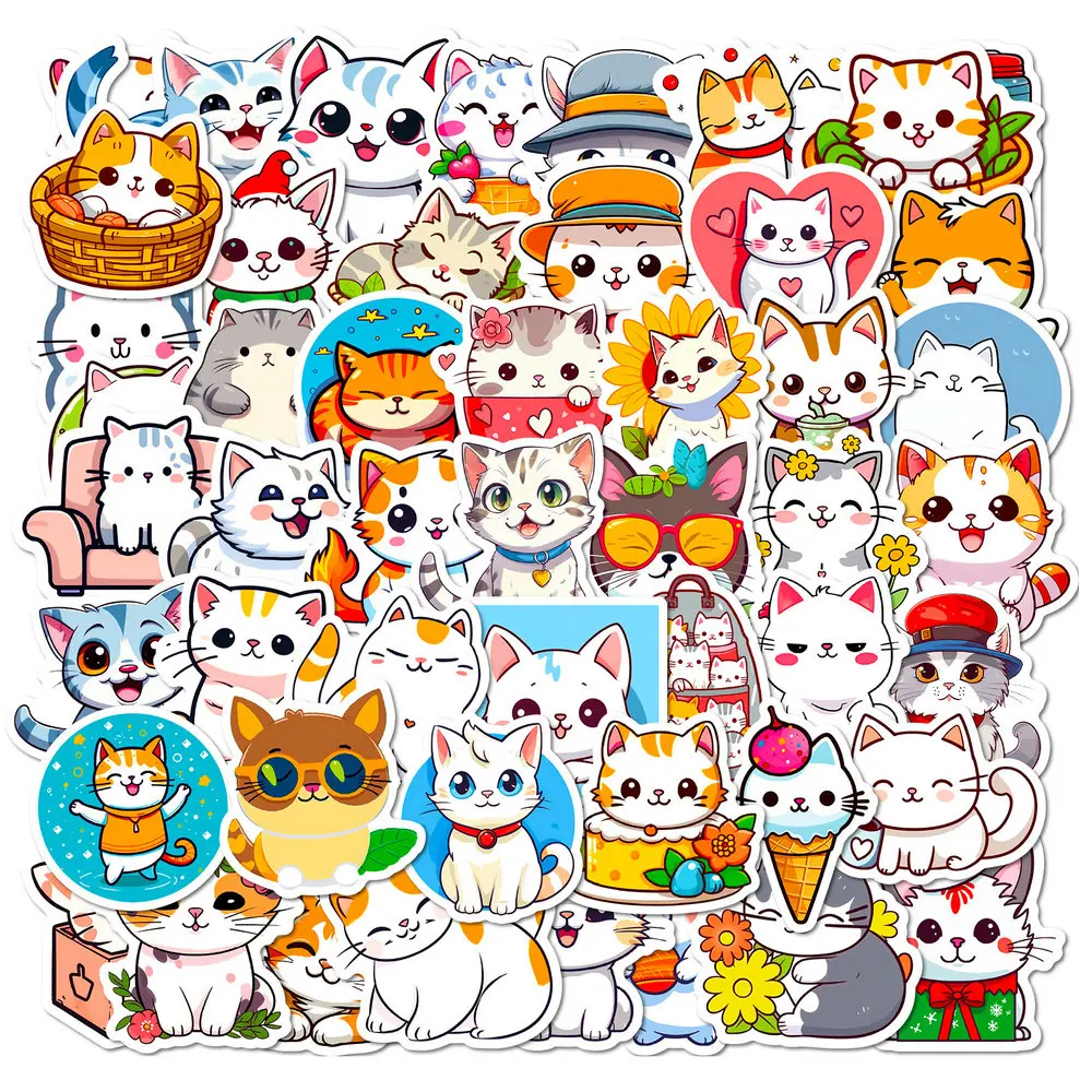 New-Animal-Cute-Cat-Children-s-reward-Stickers-School-Classroom ...