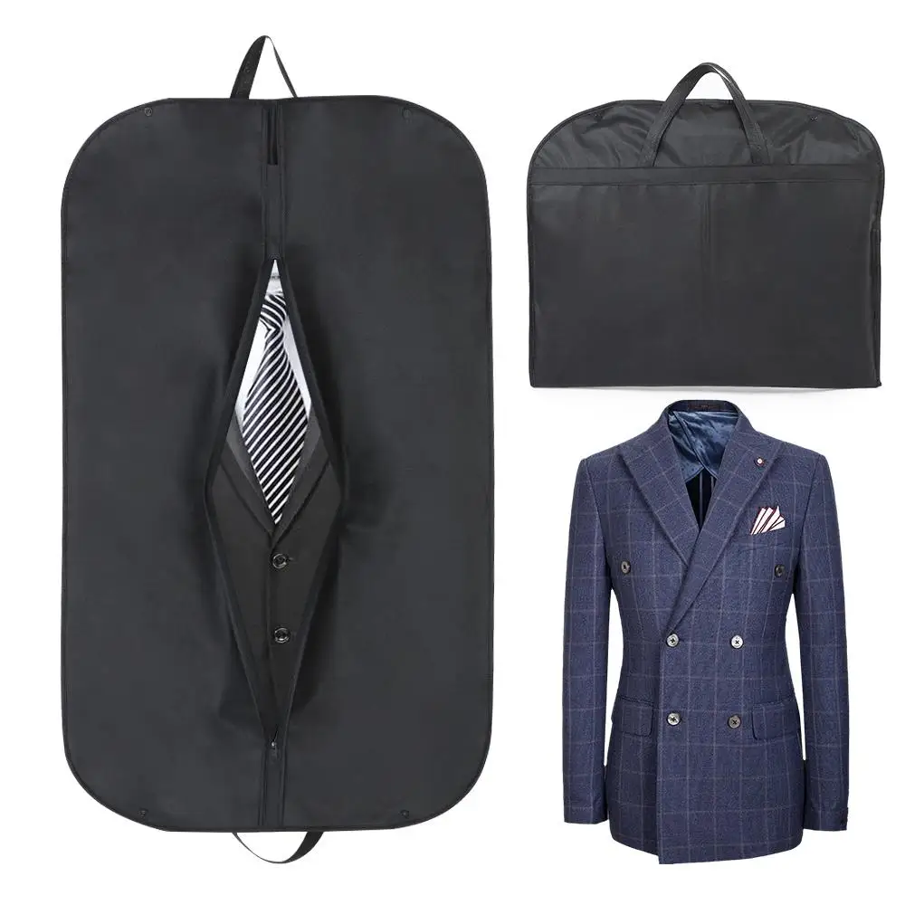 Non-woven Zipped Suit Cover Clothes Bags Dress Dust Cover - Sokogala E ...
