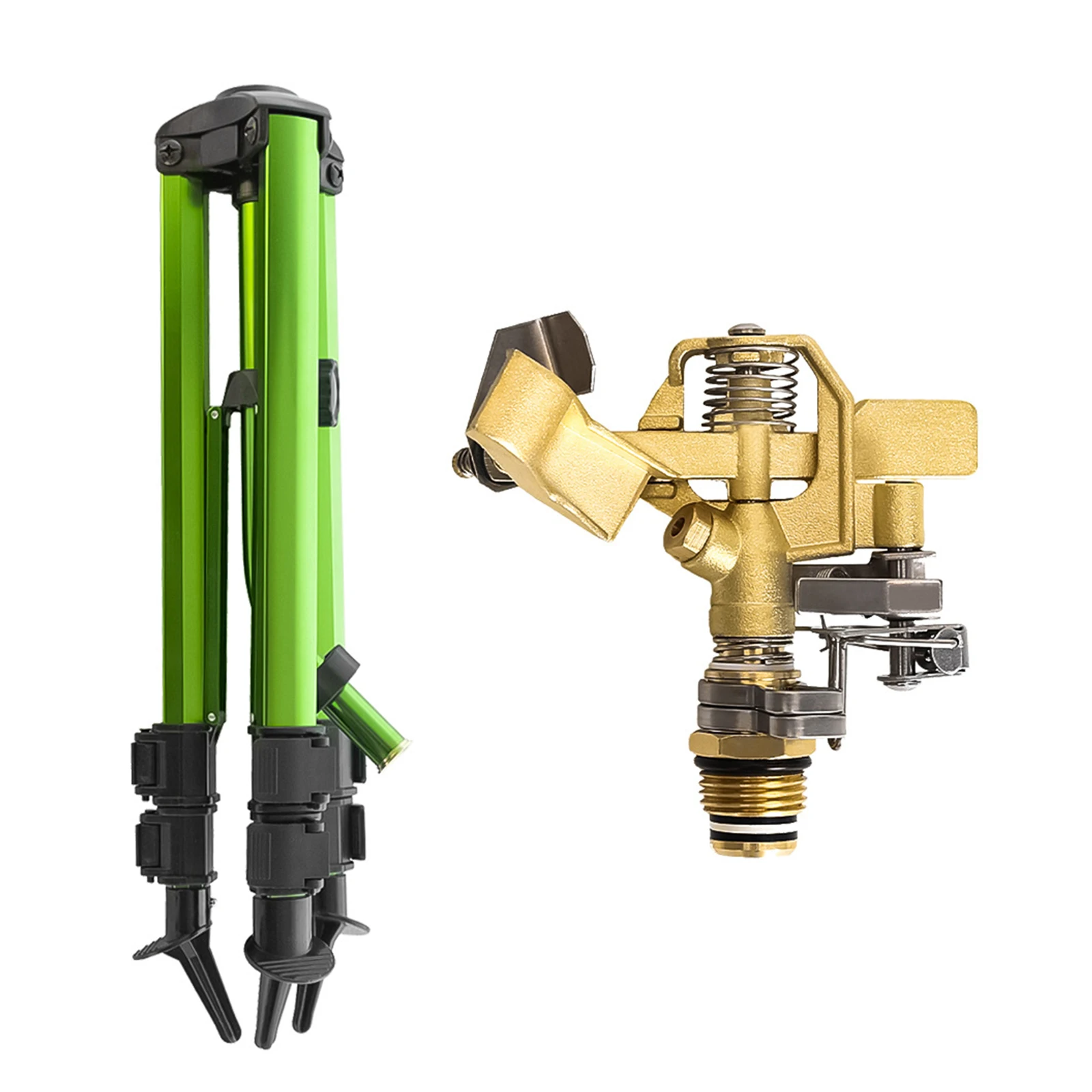 Impact-Sprinkler-on-Tripod-Base-Heavy-Duty-Lawn-Sprinkler-360-Degree ...