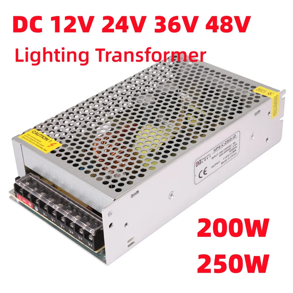 Lighting Transformer AC110V-220V to DC 5V 12V 24V 48V Power Supply ...