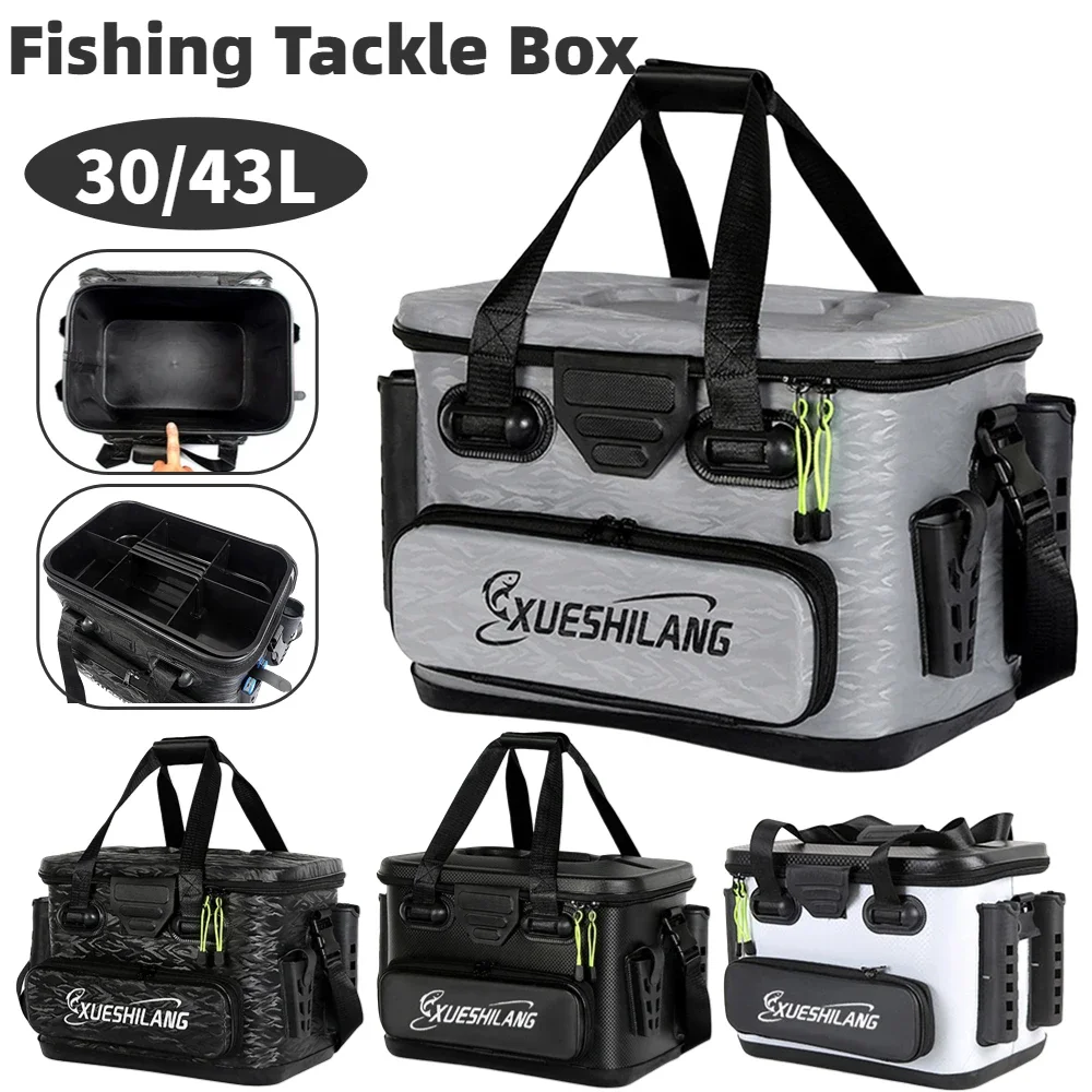 Folding-Live-Fish-Bucket-EVA-Thickened-Fish-Bucket-Outdoor-Portable ...