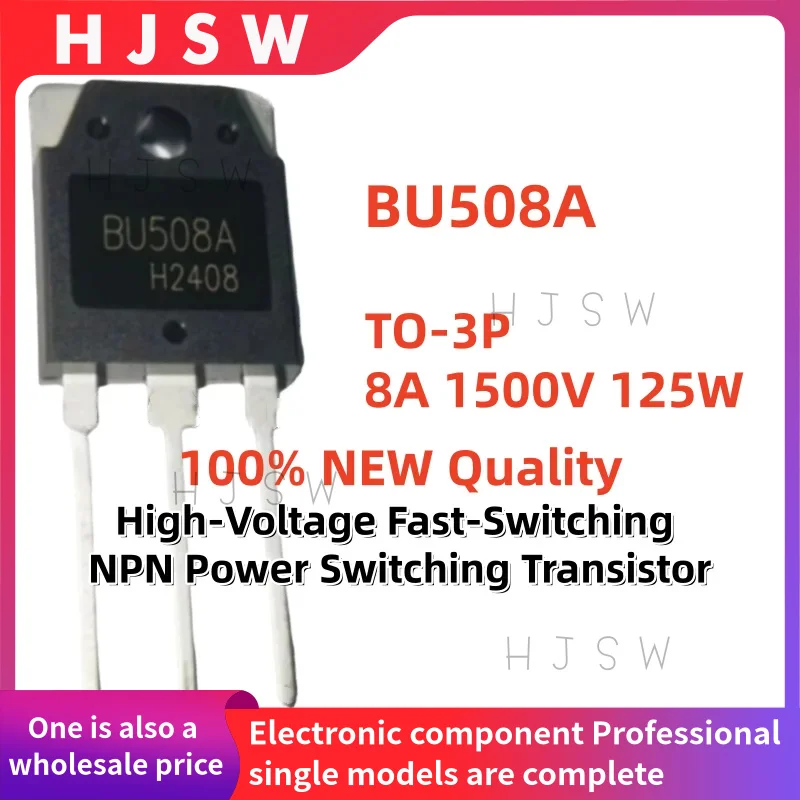 5/10/20PCS 100% New Quality BU508A BU508A BU 508A TO-3P 8A 1500V High ...