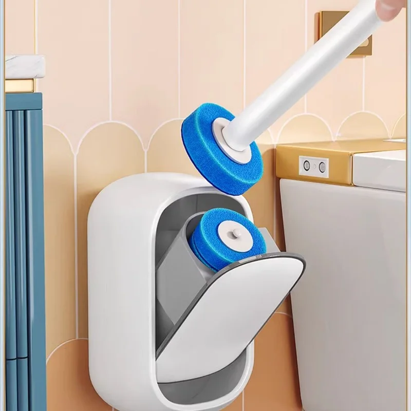 Joybos-Disposable-Toilet-Brush-Punch-free-Wall-Mounted-Cleaning-Tool ...