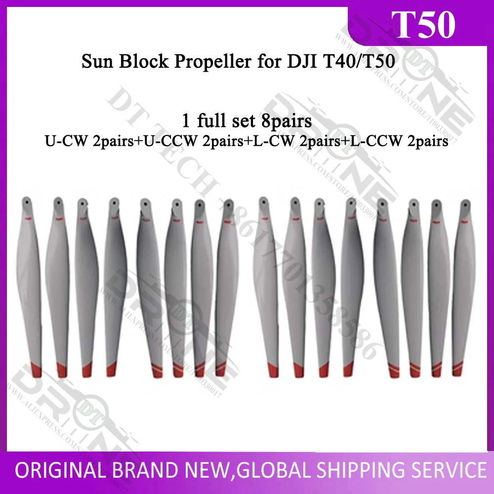 T40-T20P-T50-Propeller-White-paddle-KIt-Sun-block-Upper-blade-U-CW-U ...