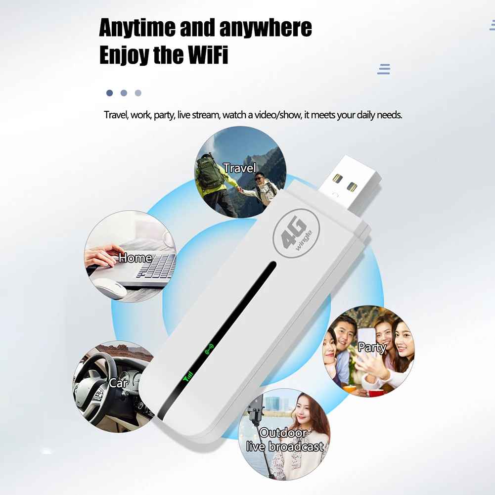 Generic 4g Lte Wireless Router 150mbps Usb Dongle Sim Mobile Broadband ...