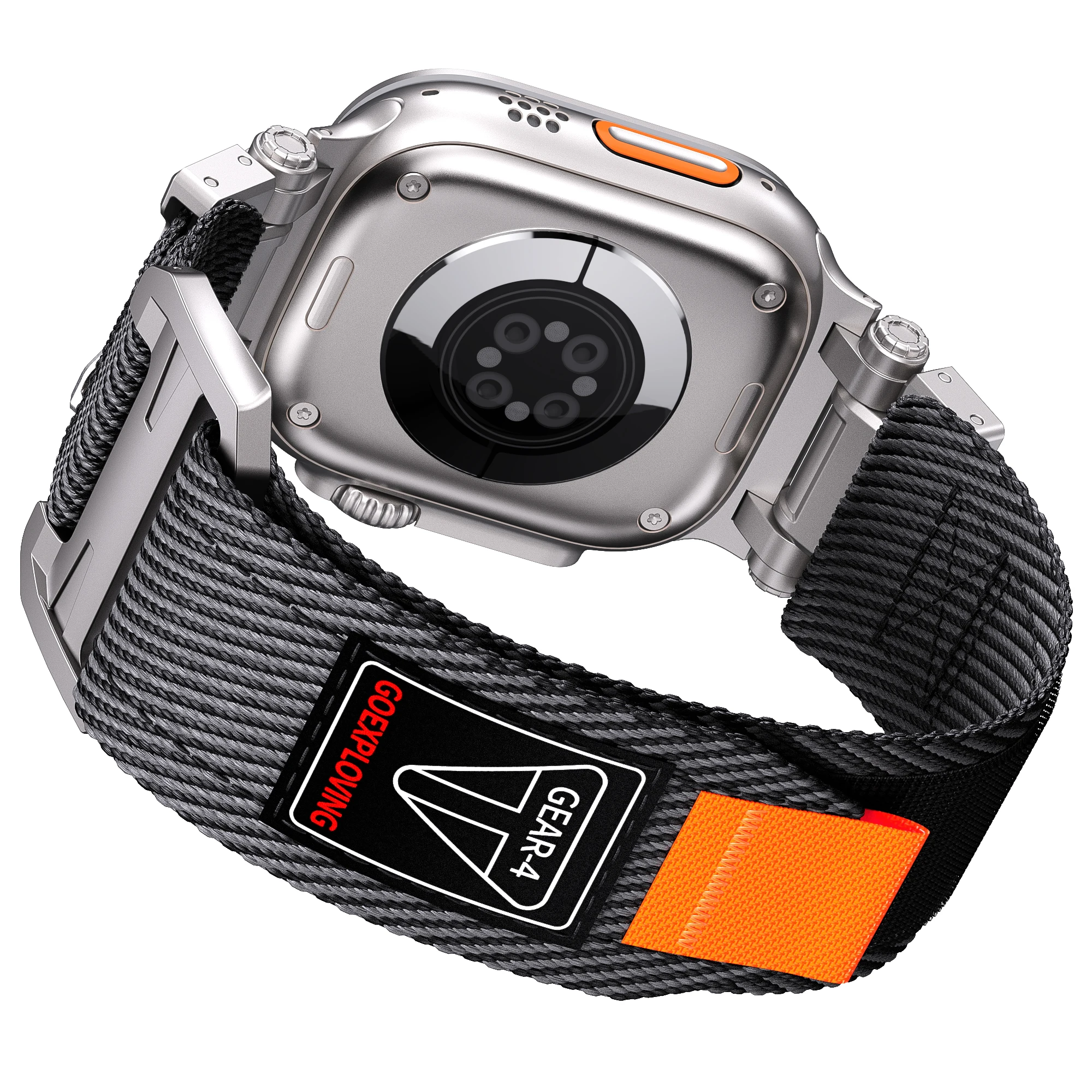 Mech-style-nylon-strap-suitable-for-Apple-49-45-44-42mm-replacement ...