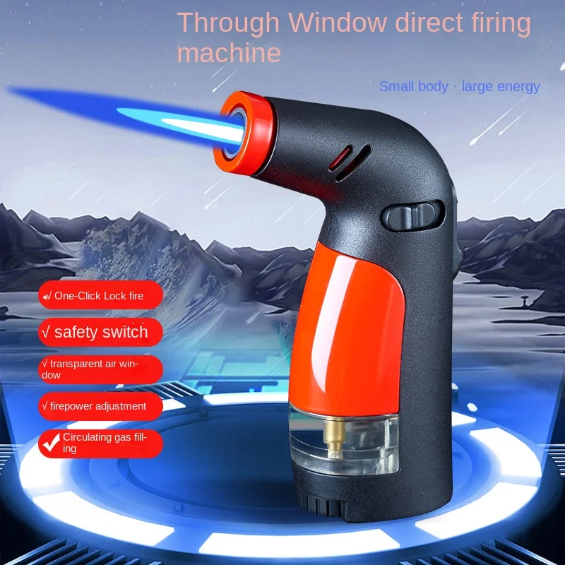 Jet-Flame-Lighter-Recyclable-Inflatable-Torch-Lighter-with-Safety-Lock ...