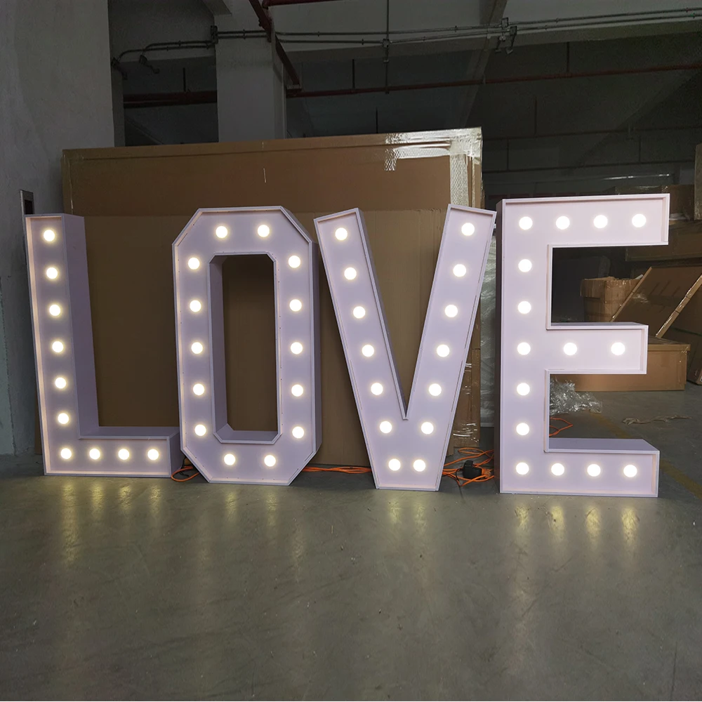 marquee light up letter led numbers 4ft mr and mr sign marry me large ...