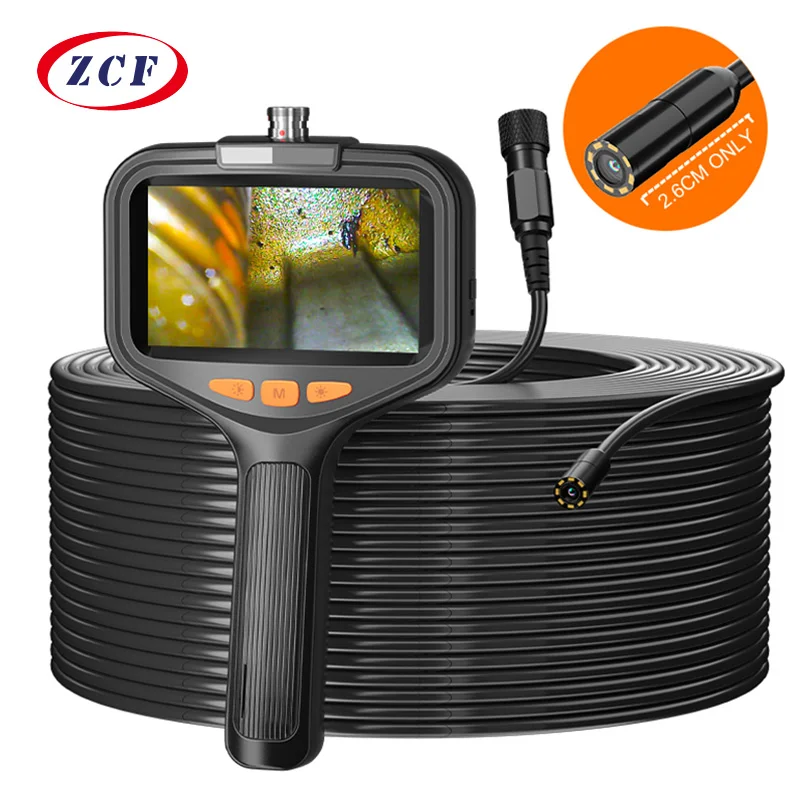 Handheld-Endoscope-Camera-4-3-Screen-2-100Meter-Rigid-Cable-HD1080P ...