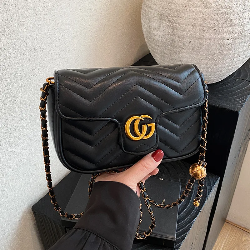 2025 Luxury Design Women's Small Square Stylish Handbag Chain Crossbody ...