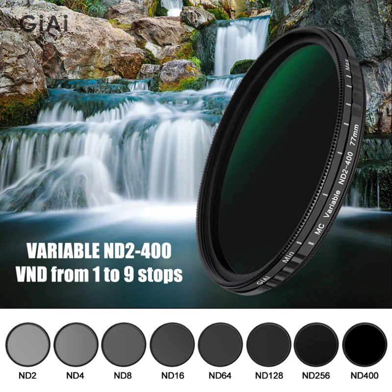 GiAi-PRO-MC-VND2-400-Filter-ND-Variavel-37mm-86mm-40-5mm-46mm-49mm-52mm ...