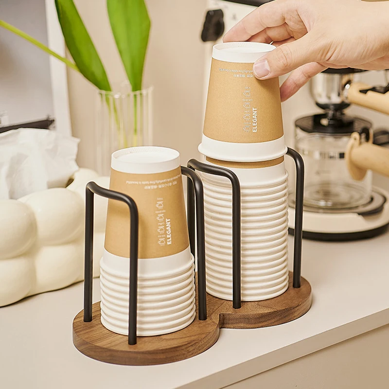 Soporte-para-vasos-de-papel-de-cocina-recogedor-de-tazas-desechable-estante-de-almacenamiento-de ...