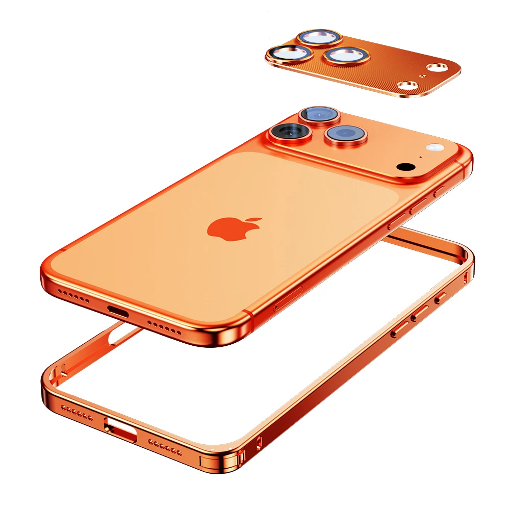 Aviation Aluminum Alloy Frame Bumperr Case For iPhone 17 Pro Max Metal ...