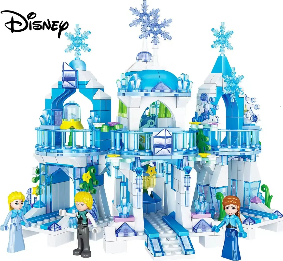 Disney Frozen 2 Girls Series Ice Castle Building Blocks Small Particles ...