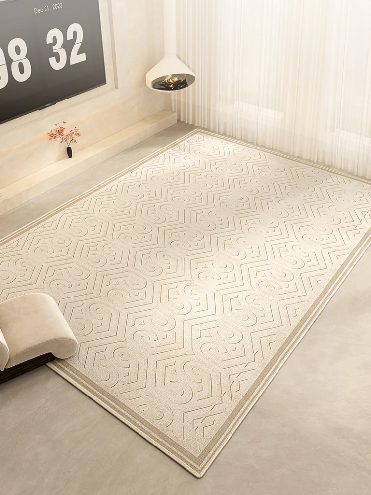 Cream-Style-Luxury-Living-Room-Decoration-Carpet-Nordic-Beige-Bedside ...