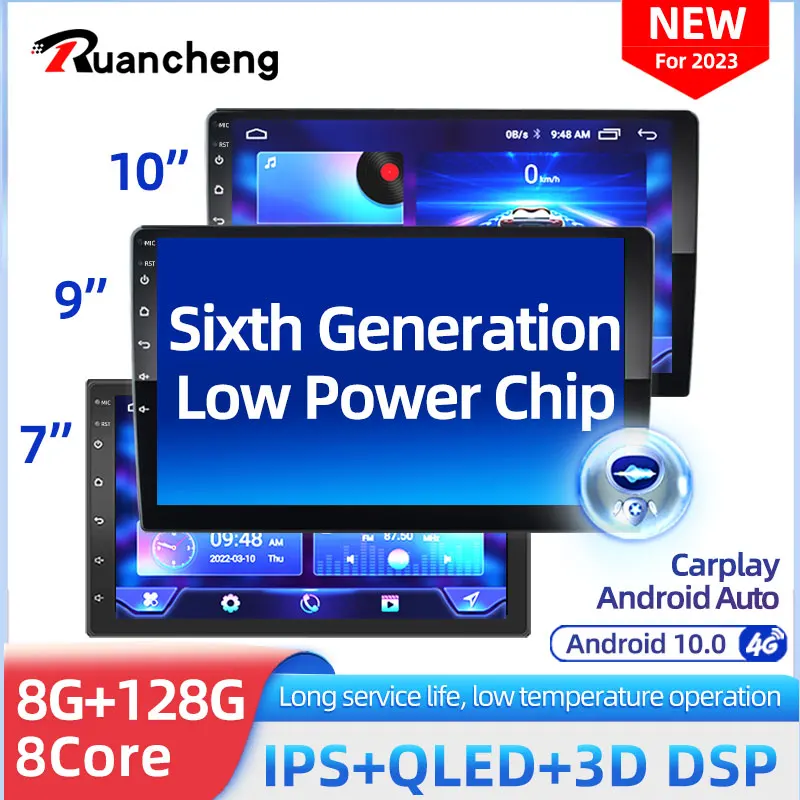 2 Din Android 7 9 10 Polegada Reprodutor De Vídeo Multimídia Carro ...