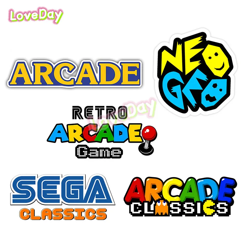 Retro-Arcade-Game-Car-Sticker-Vinyl-Waterproof-JDM-Motorcycle-Auto ...