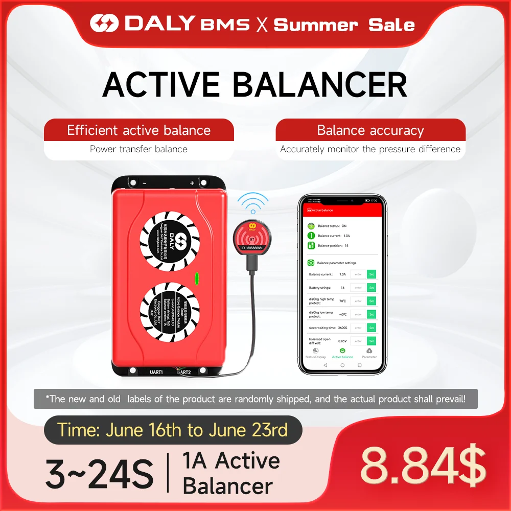 Daly-Smart-Active-Balancer-BMS-Lifepo4-Active-Equalizer-4S-Balanceador-de-Bateria-24v-Load ...