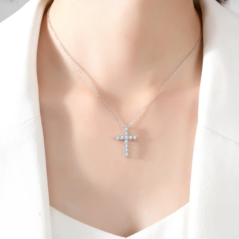 Sterling Silver Cross Necklace For Women