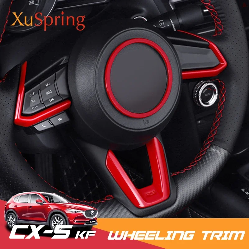 ABS Painting Steering Wheel Trim Stickers Decorative Circle Bezel ...