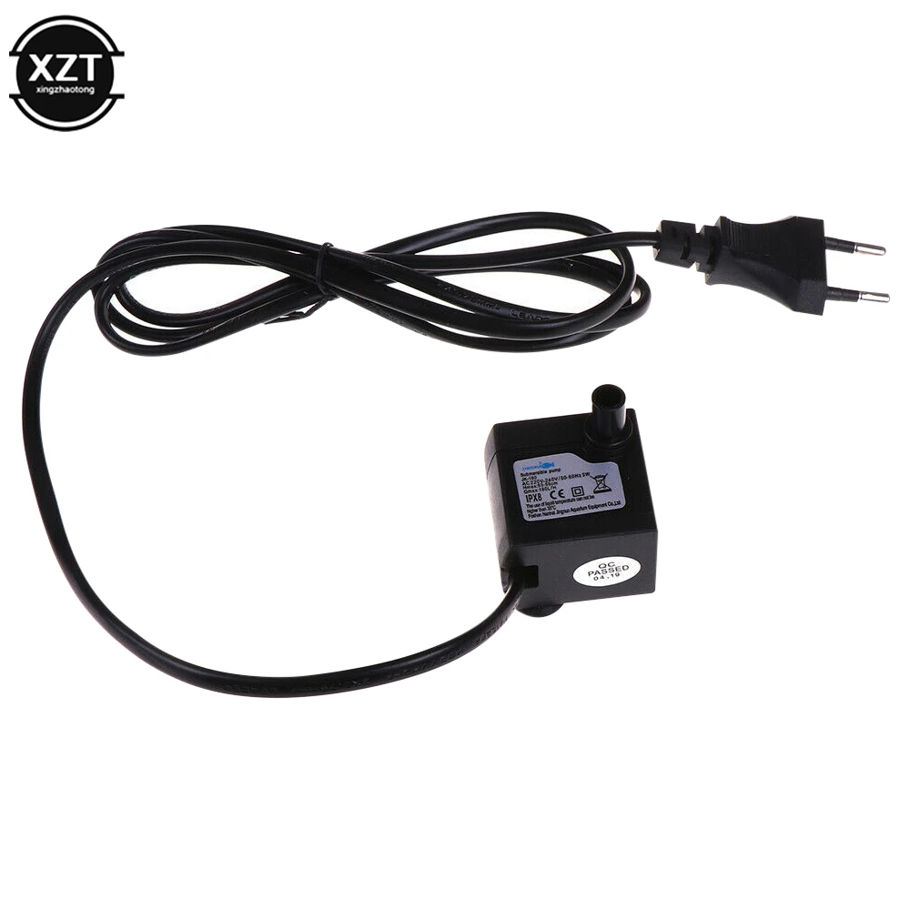 Mini AC 220V 3W Submersible Water Pump Aquarium Fountain Air Fish Tank ...