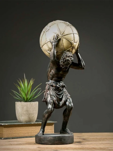 Statue Atlas Holding Up World