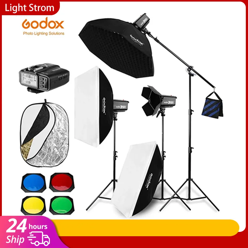 1800W-Godox-DP600-II-DP600II-3x-600Ws-Photo-Studio-Flash-Lighting ...