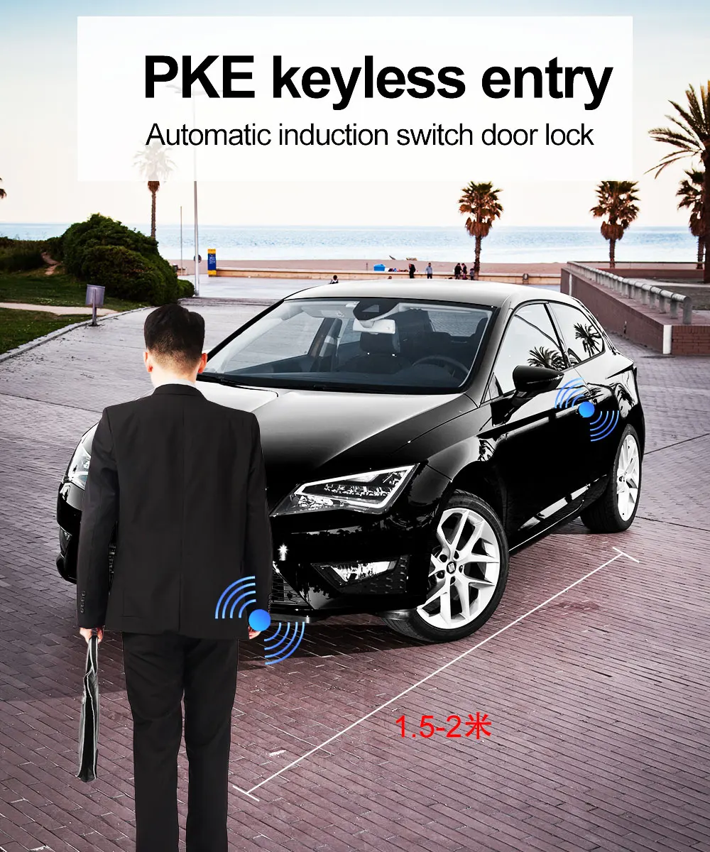 BLUE ELF Universal Car Ignition Switch RFID Keyless BLUE ELF Push ...