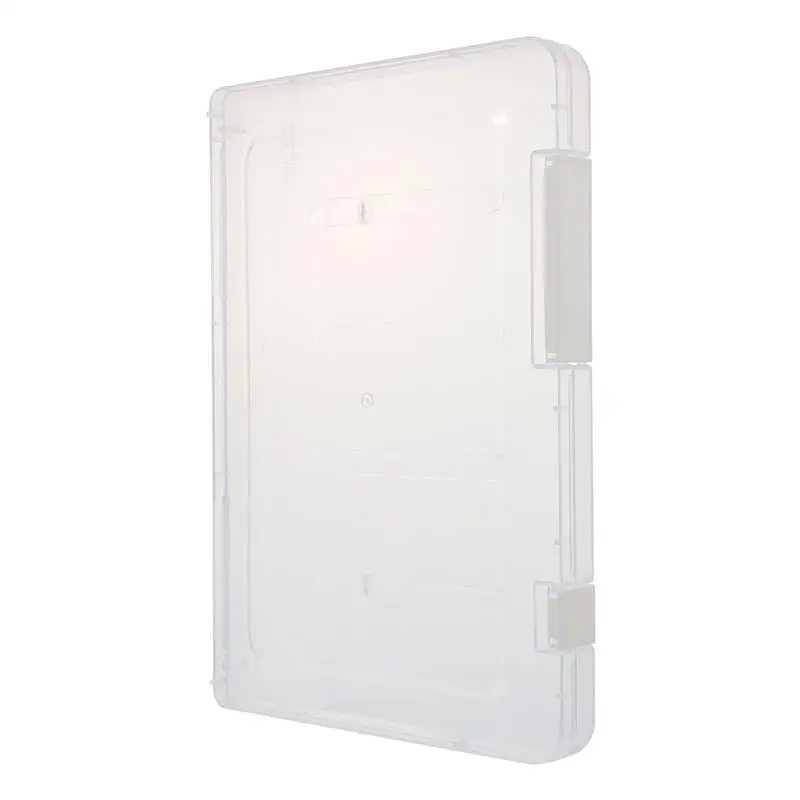 Storage Box Plastic File Clear Organizer Paper Case Document Holder ...