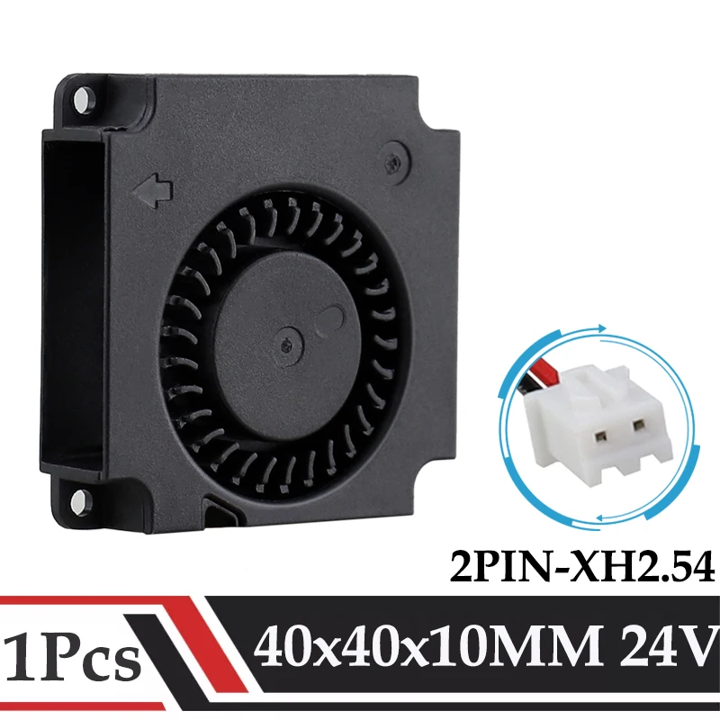 Gdstime 40x40x10mm Blower Fan DC 24V Fan 4cm 40mmx10mm Dual Ball ...