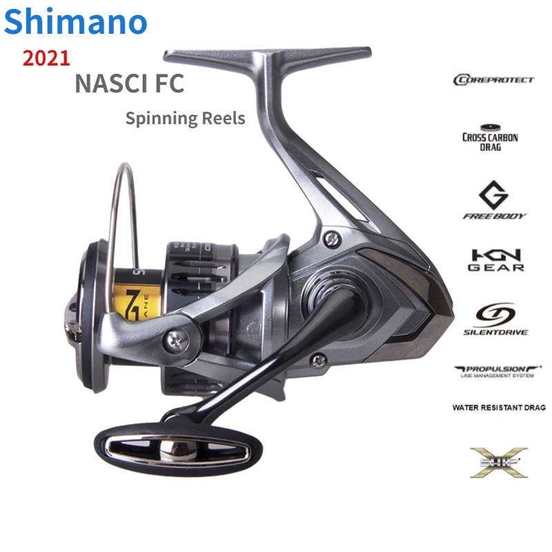 2021-Shimano-NASCI-FC-500-C2000-2500-2500HG-2500SHG-C3000-C3000HG-4000-4000XG-C5000XG-Spining ...