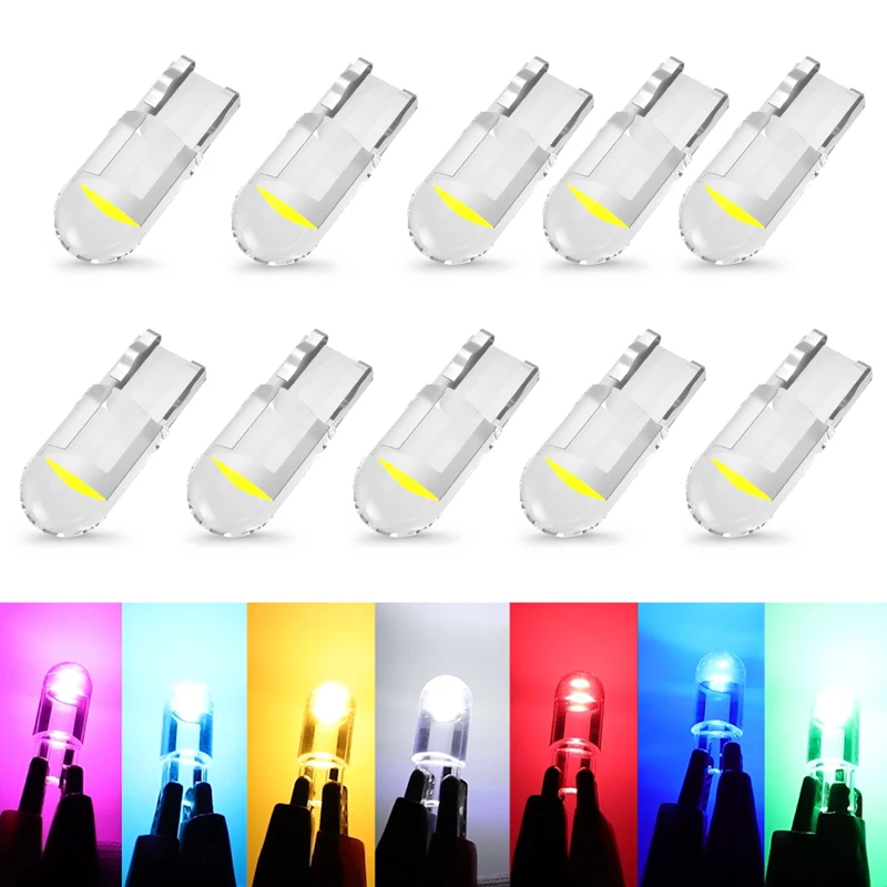 AILEO-10-St-ck-T10-LED-Sockel-W5W-Glas-COB-6000-K-Lesekuppellampe ...