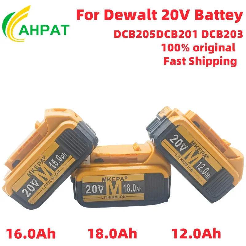 Replacement-Li-ion-Battery-for-DeWalt-DCB205-DCB201-power-Tool-set ...