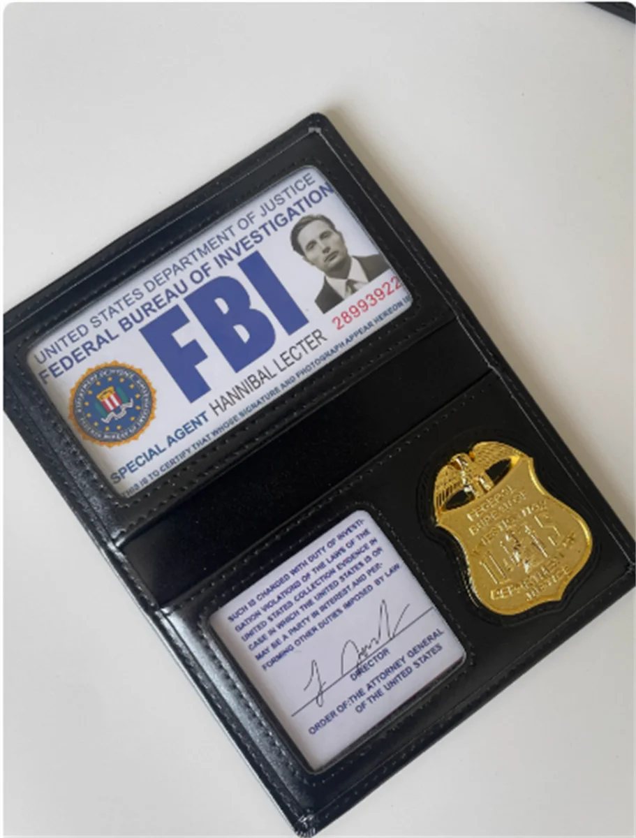 FBI-same-type-driver-s-license-set-genuine-leather-American-TV-card-set ...