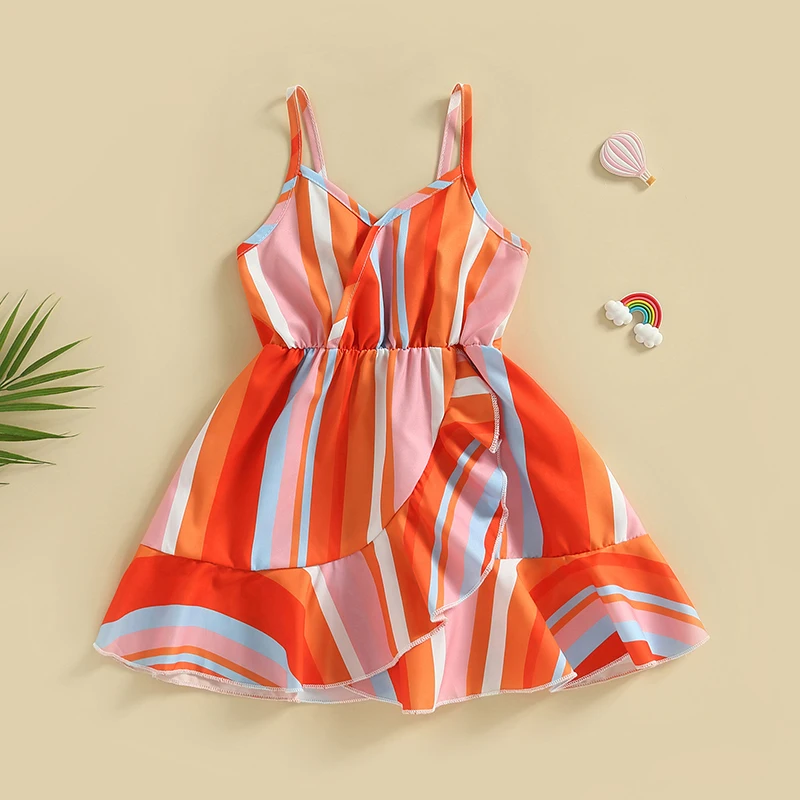 Summer-Children-Wear-Girls-Sleeveless-Ruffled-Backless-Stripe-Dress ...