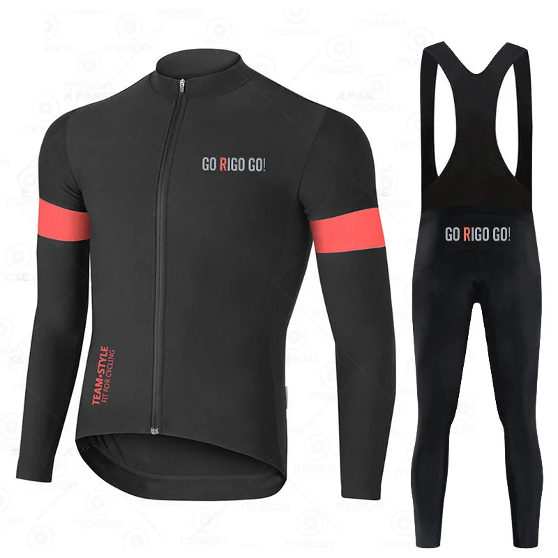 2024 Go Rigo Go Autumn Cycling Jersey Set Mens Long Sleeve Ropa ...