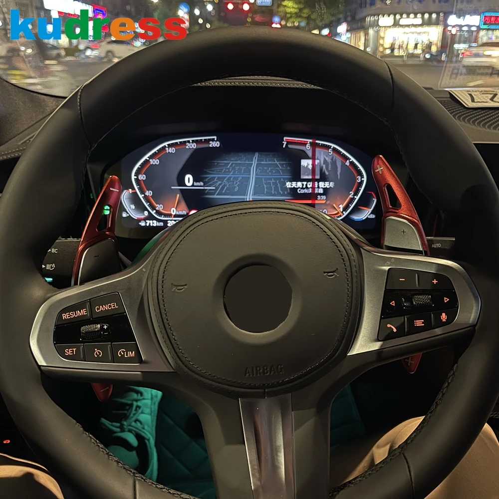 Para BMW Série 5 G30 7 Série G11 G12 X3 G01 X4 G02 M5 F90 2017 2018 Volante Paddle Shift Shifter ...