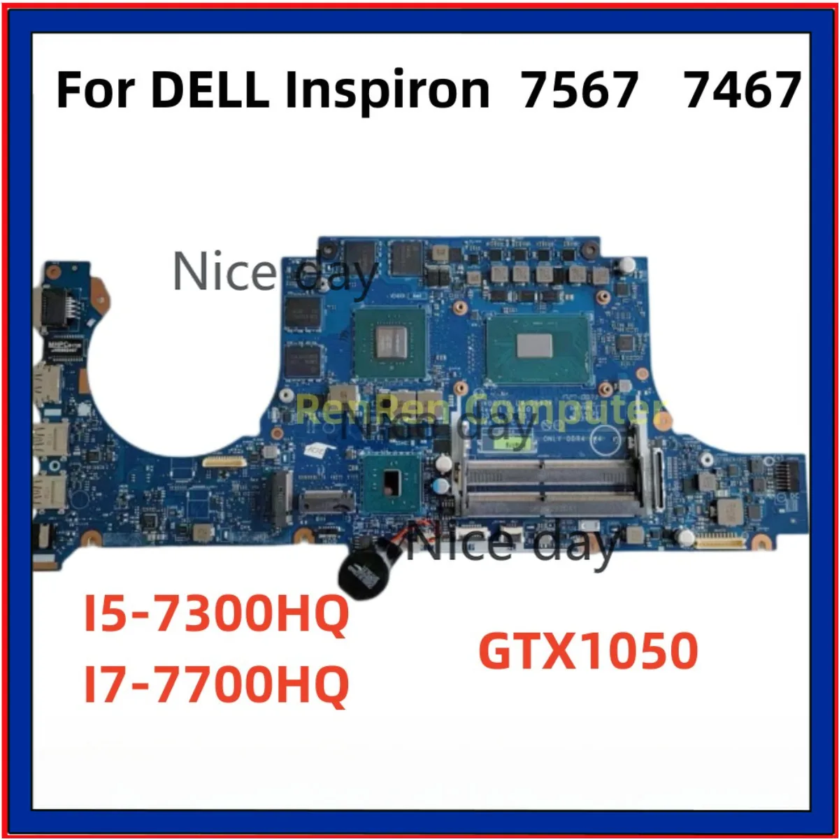 LA-D993P-For-dell-Inspiron-15-7567-P65F-Motherboard-with-I5-7300HQ-I7 ...