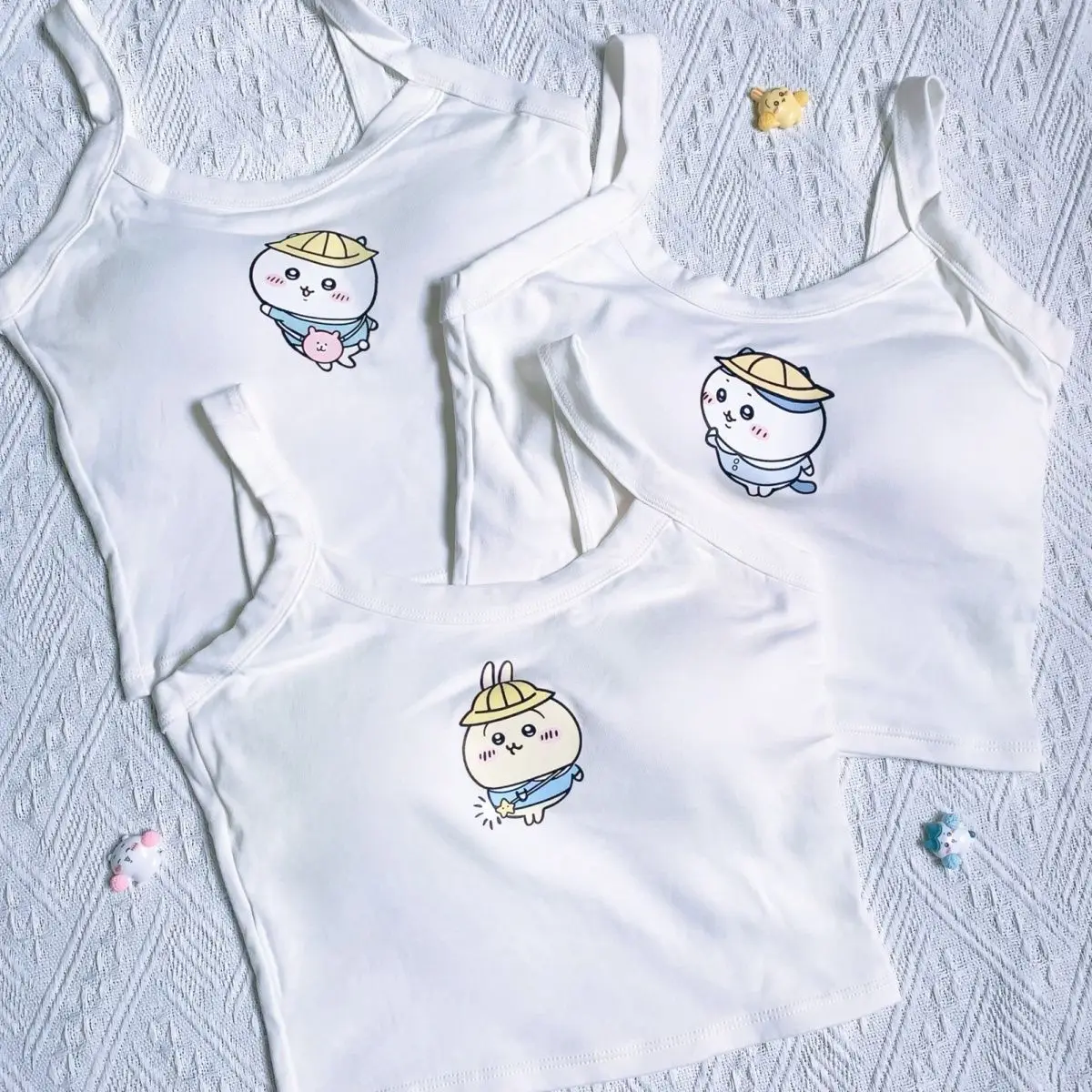 Lindas correas Hachiware Chiikawa de dibujos animados, algodón puro con ...