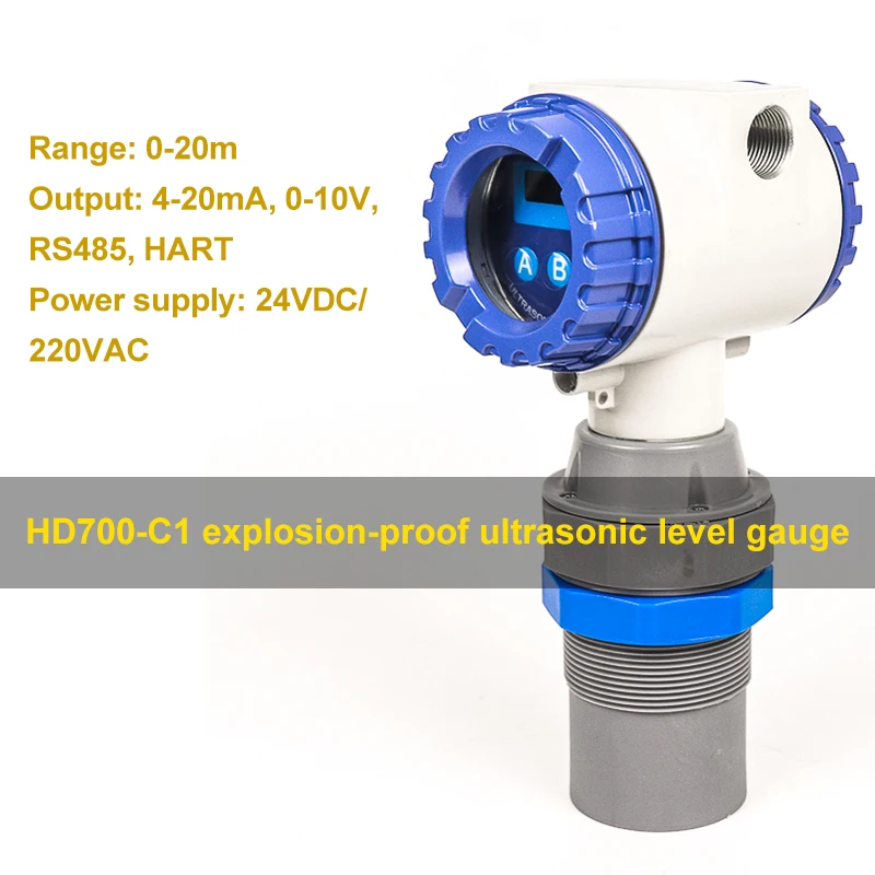 Non-Contact-0-10V-Explosion-Proof-Fuel-Ultrasonic-Level-Sensor-Tank-10m ...