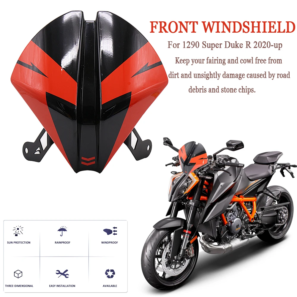 2021 2020 For 1290 Superduke R Fly Screen Motorcycle Front Windshield ...