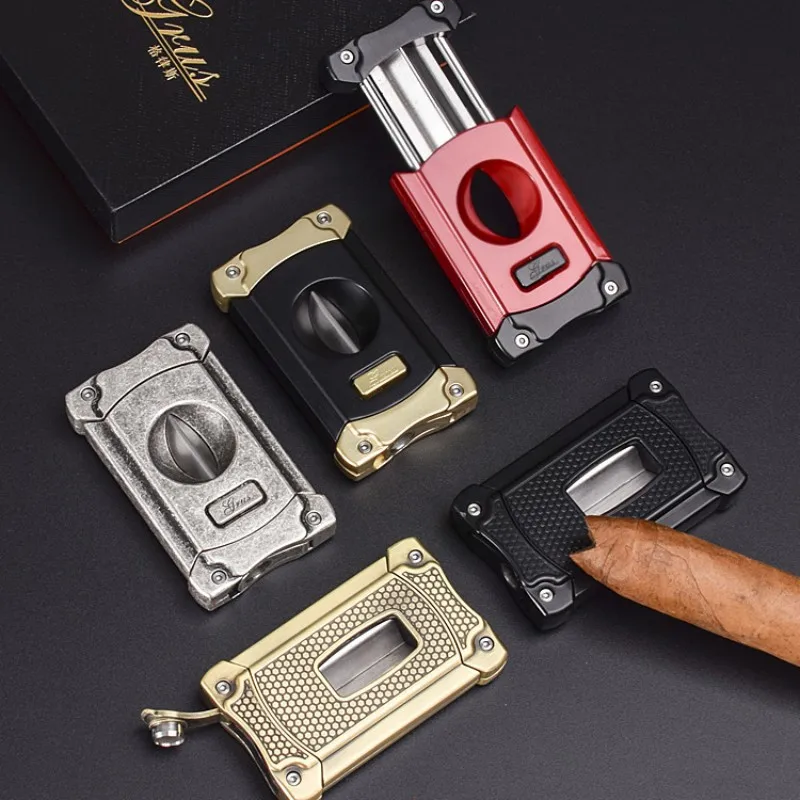 Multifunction-Sharp-Cigar-Cutter-Cigar-Holder-With-Gift-Box-Cigar ...