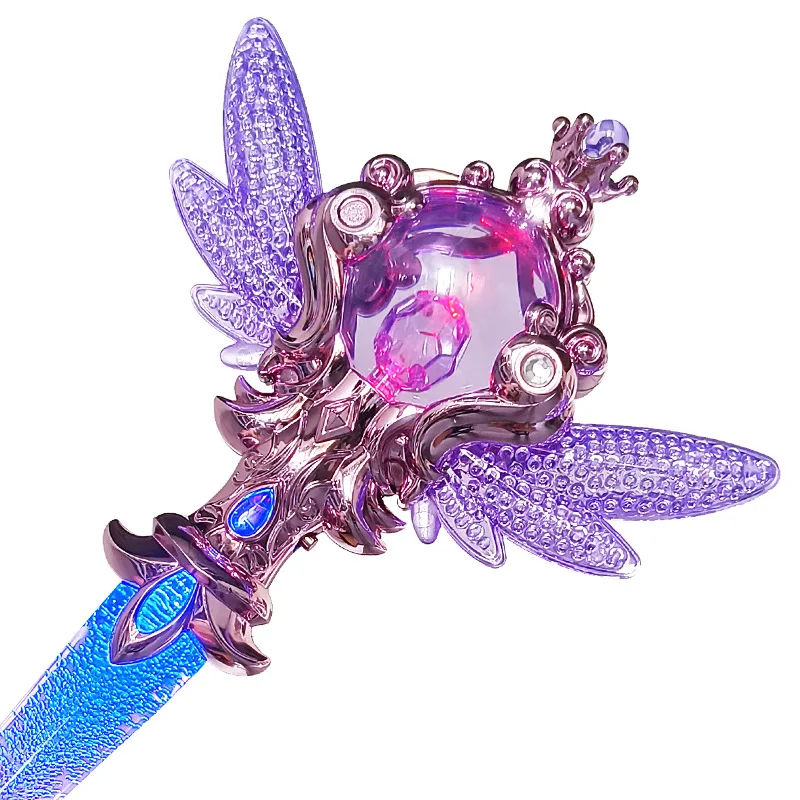 Girls-Princess-Crystal-Magic-Wand-Kids-Toys-Beautiful-Wings-With-Music ...