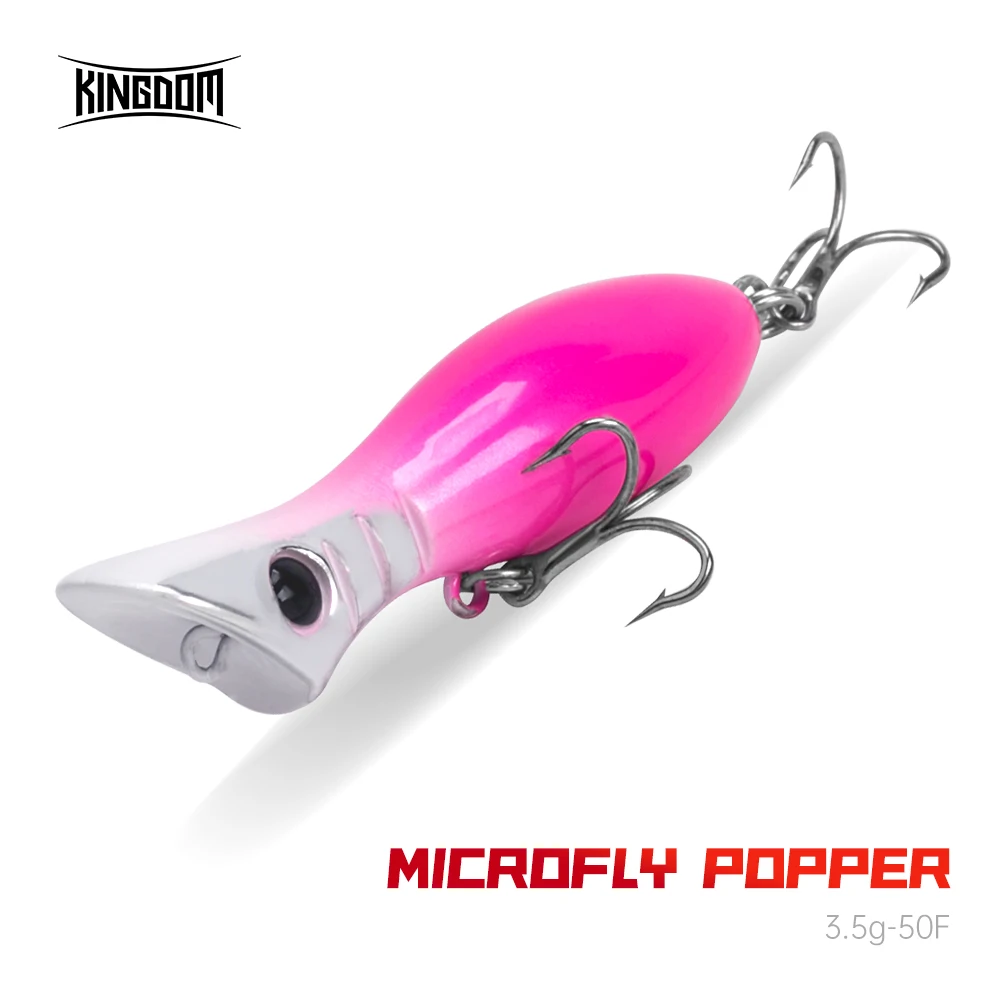 Kingdom-Floating-Popper-Fishing-Lures-Surface-Bait-50mm-3-5g-3D-Fish ...