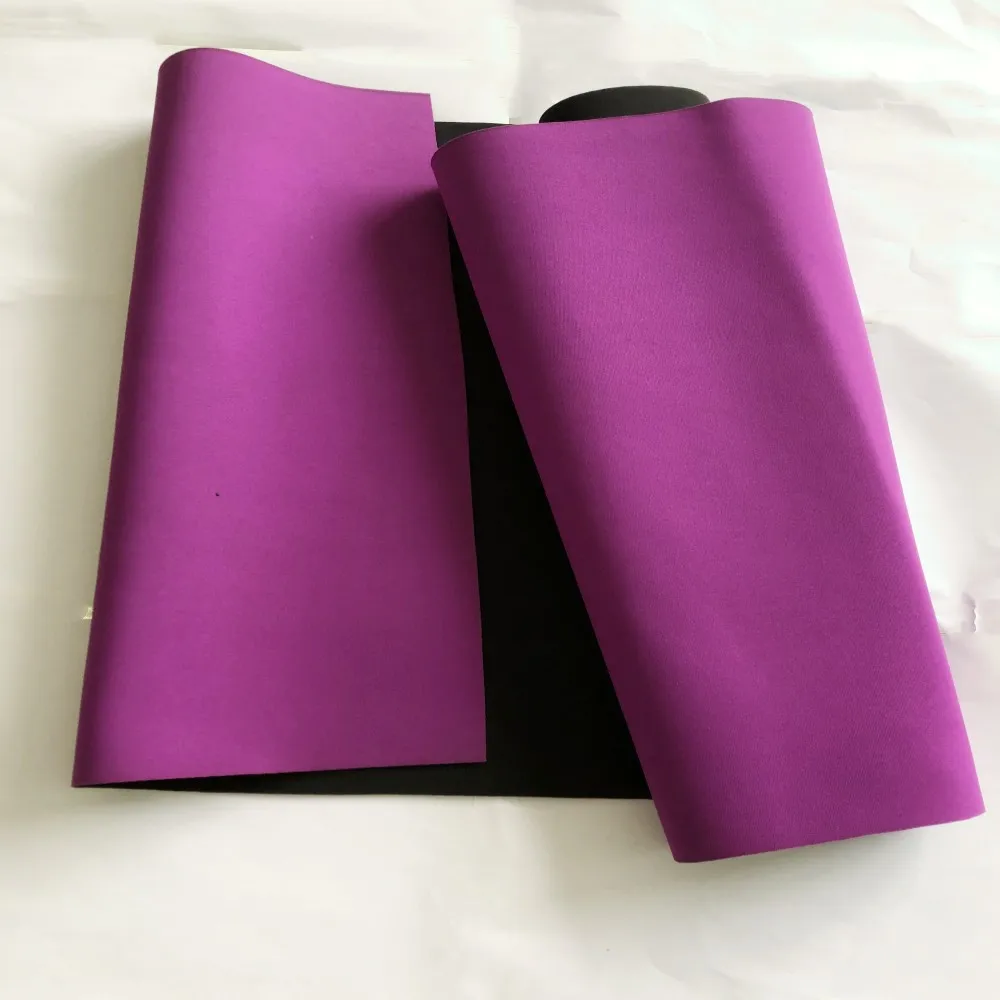 Purple 2mm Thick DIY Sewing Composite Neoprene Diving Fabric Waterproof ...